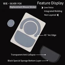 Unusualwaysports Logitech G Pro X Mouse Skates - Silver Black Glide ...