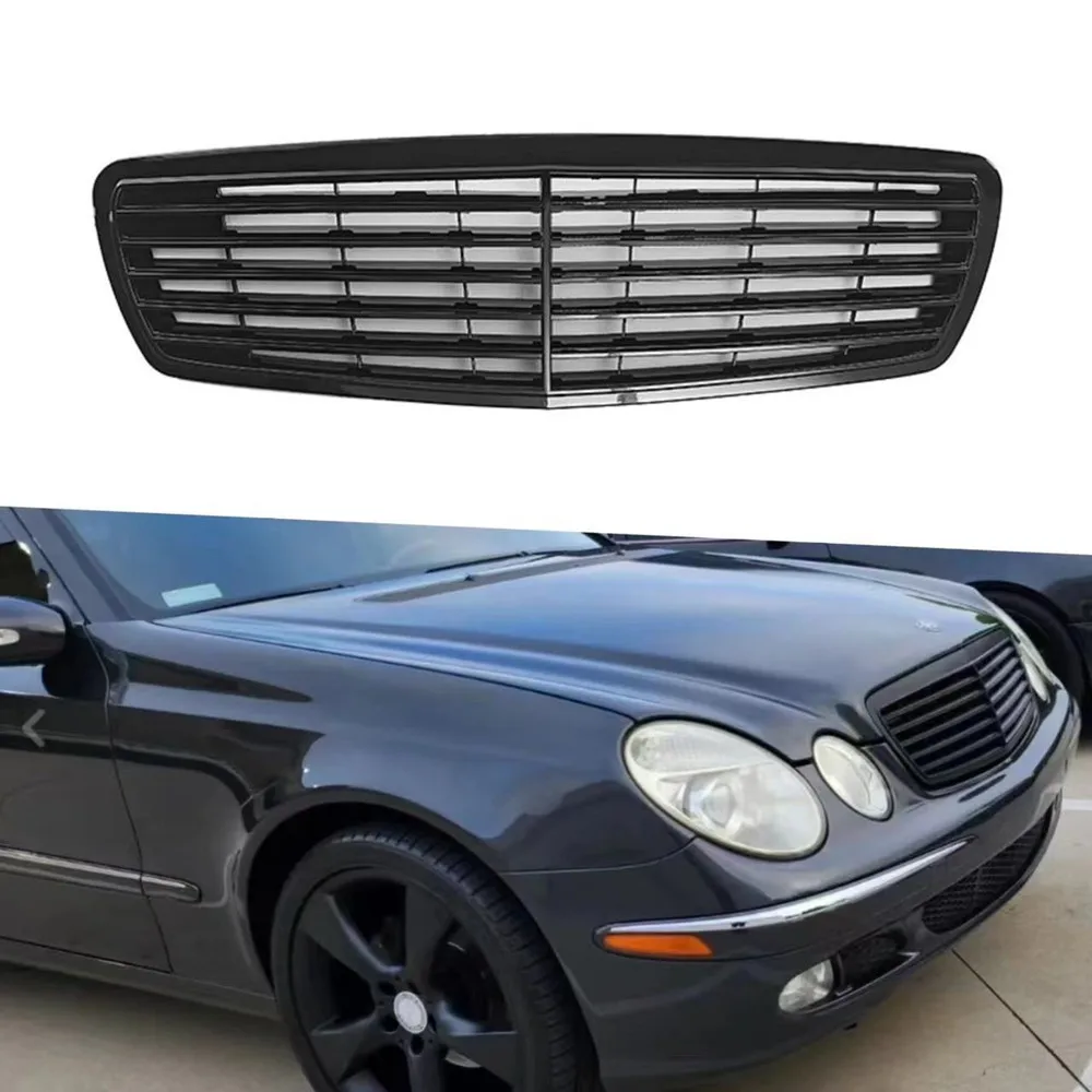 Front Center Hood Grille Bumper FOR Mercedes-Benz E-Class W211 E200 ...