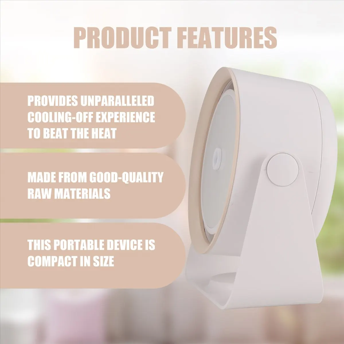 HGHO Sherum Coldeez Cooling Ace, Desktop Wall Mounted Bladeless Fan ...
