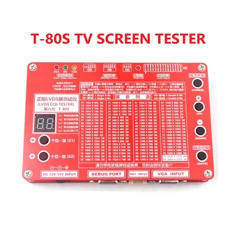 T-80s Lcd Panel Tester Tv Screen Tester Test Tool with Lvds Cables and ...