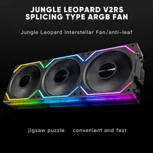 Jungle Leopard V2Rs Case Fan, 120Mm Argb Chassis Fan, 12V 5V Splicing.