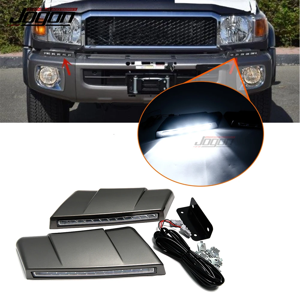 LED Front Bumper Lamp Daytime Running Light For Toyota Land Cruiser 70 ...