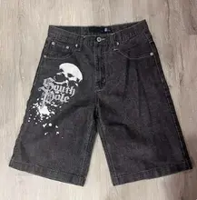 Y2K Street Fashion New Loose Big Boy Shorts Wing Pattern Printing men's ...