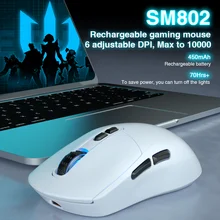 Ultra-Light Solakaka Sm802 Gaming Mouse, 10000 Dpi, Customizable Rgb ...