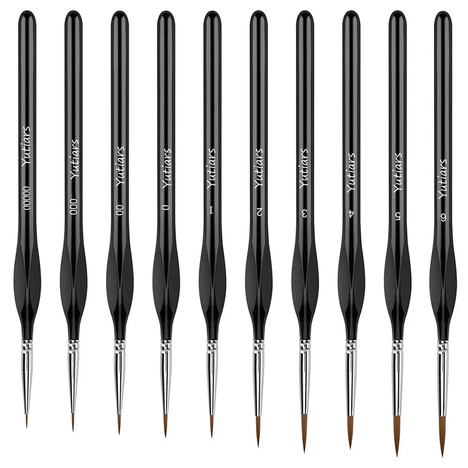 High-Quality Mini Paint Brushes For Detailed Acrylic, Watercolor, And ...