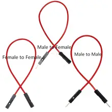 10Pcs 2.54Mm Dupont Connectors, Female/Male Pins 2-10, 10Cm/20Cm/30Cm