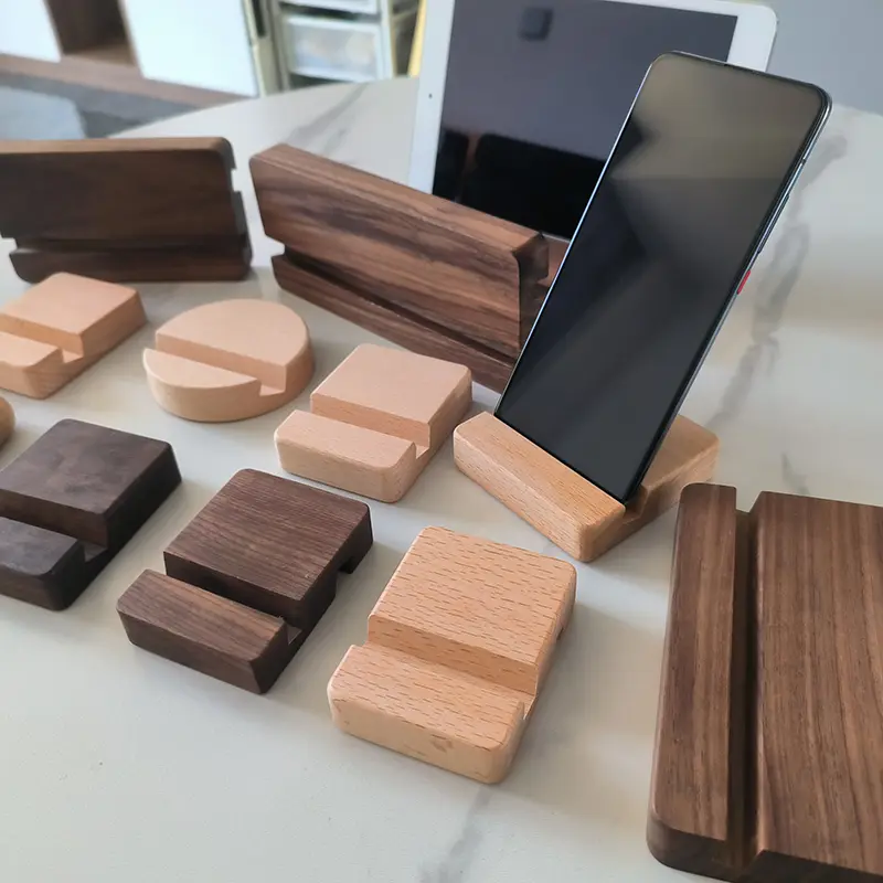 Elegant Portable Wood Holder For Phones And Tablets, Desk Stand Trends.