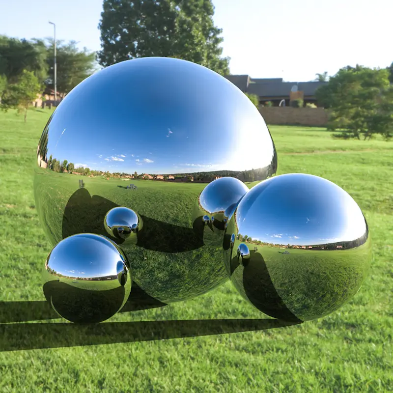 Sparkle Your Space With 500Mm Polished Stainless Steel Mirror Ball ...