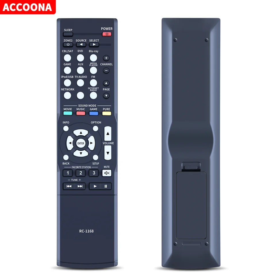 RC-1168 Replace Remote Control for Denon AV Receiver AVR-1713 AVR-1613 ...