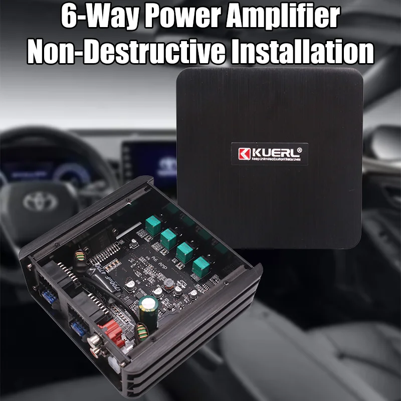 High-Power Class Ab Car Amplifier, Dsp Processing, Easy Install.