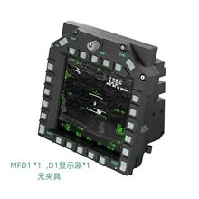 A flight simulator panel, designed to replicate the instrument panel of ...