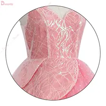 Wicked Glinda Pink Cosplay Costume, Perfect For Movie Parties!