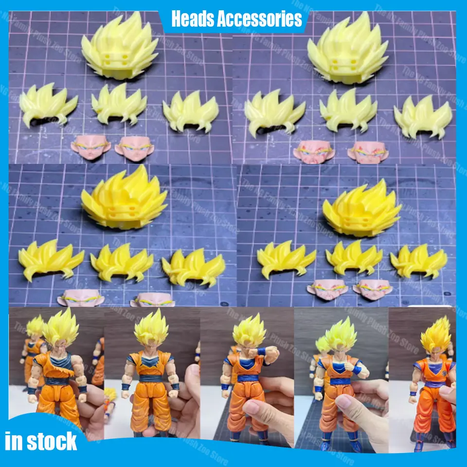 Collectible Dragon Ball Goku Ssj2 Head Collection | Anime Action Figure ...