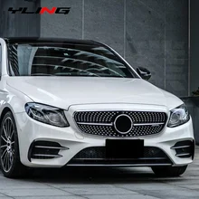Chromium-Styled Front Bumper Air Vent For Mercedes E-Class W213 2016-2019 Amg.
