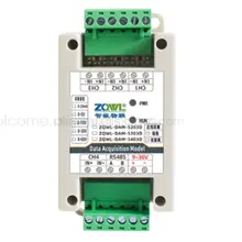 2-16 Channels Analog Inputs Acquisition Module 16-bit Modbus RTU, Isolated RS485 Data ...