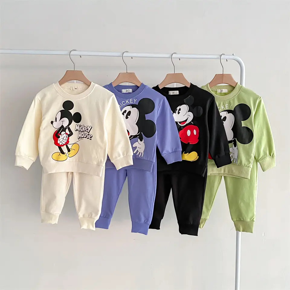 Mickey & Minnie Disney Tracksuit | Cartoon Fashion | Kids' Long Sleeve ...