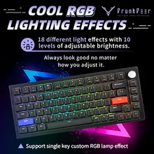 Hyper-Fast Drunkdeer A75 Magnetic Switch Rgb Keyboard, Tkl Gaming Design
