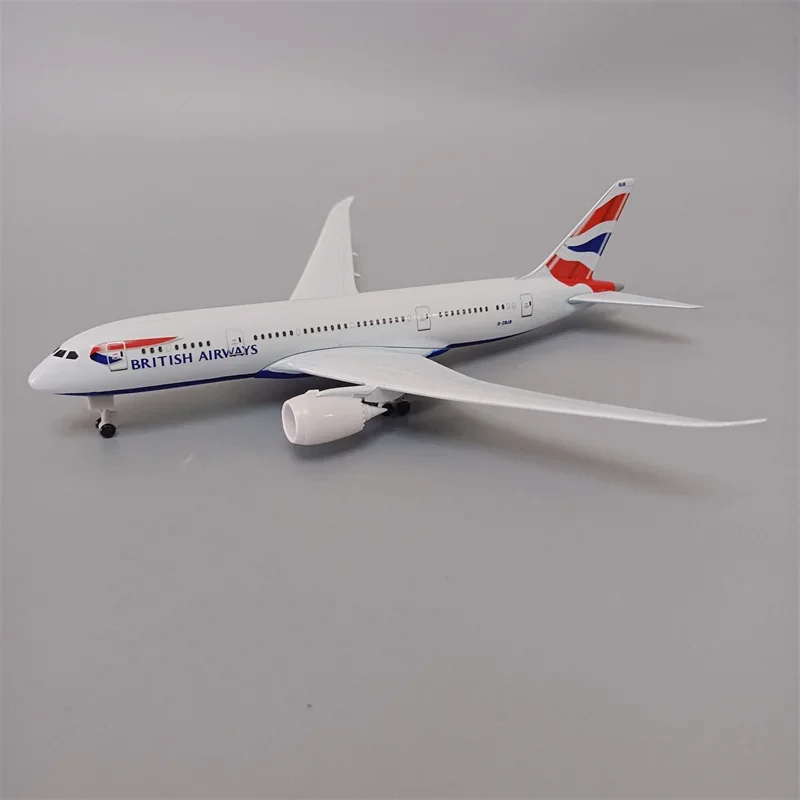 20cm Alloy Metal British Airways Boeing 787 B787 Airlines Airplane Model Diecast Air Plane Model ...