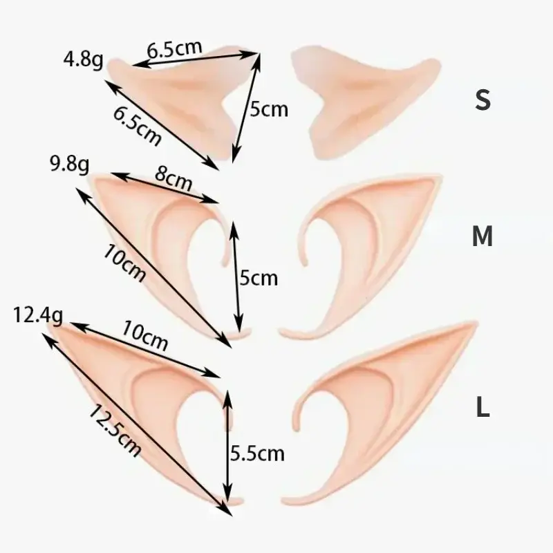 1Pair Cosplay Angel Elf Ears Halloween Masquerade Party Costumes ...