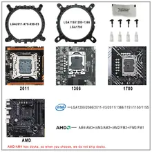 Cooler X99 Lga2011 Processor Radiator IWONGOU 90mm Rgb Fan 3Pin Cooling ...