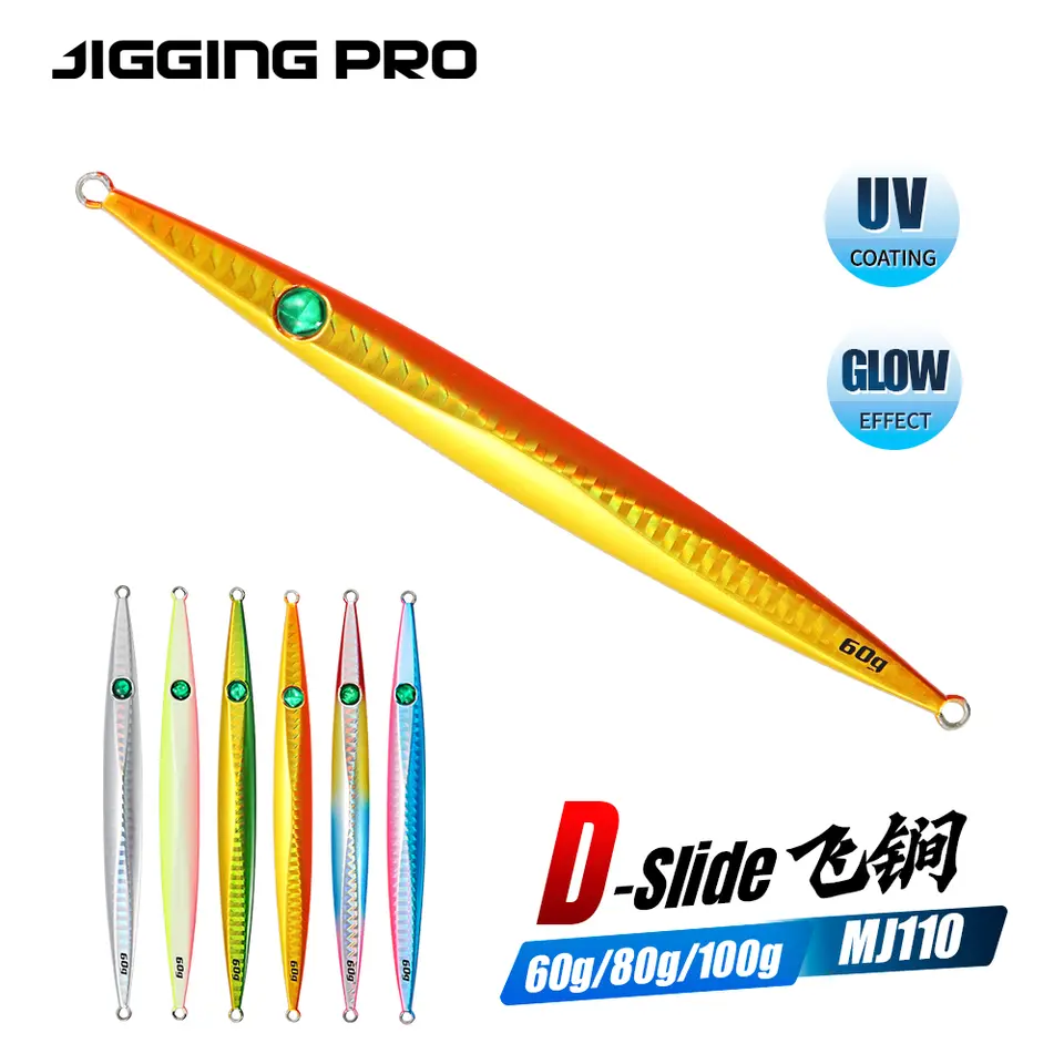 Jiggingpro Vertical Saltwater Fishing Lure, 60G-100G Dart Action
