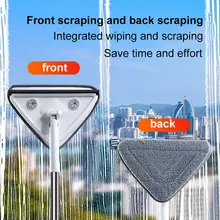 Professional Glass Wiper For Clean Windows— Telescopic Rod, Triangle ...