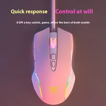 Onikuma Cw905 Gaming Mouse Wired Rgb Cute Notebook Desktop Home Office ...