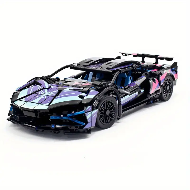 Technical Racing Car Building Blocks For Adult Model Assembly Fun.