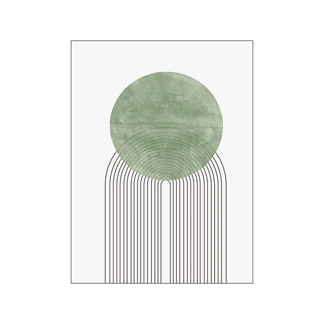 Abstract Line Figure Leaves Poster Modern Home Decor Wall Art Canvas ...