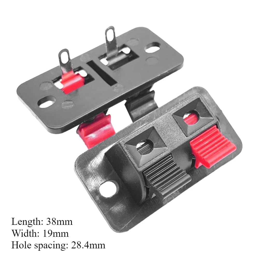 10 PCS Plastic 2/4 Positions Connector Terminal Push In Jack Spring ...