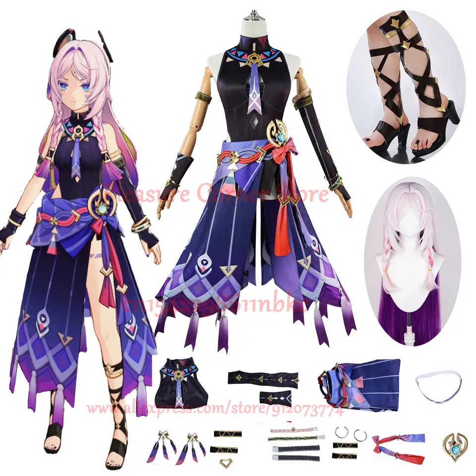 Genshin Impact Citlali Cosplay Full Set, Wig, Shoes, Epic Outfit!