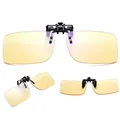 1pcs Clip On Blue Light Filter Blocking Glasses Office Computer Anti ...