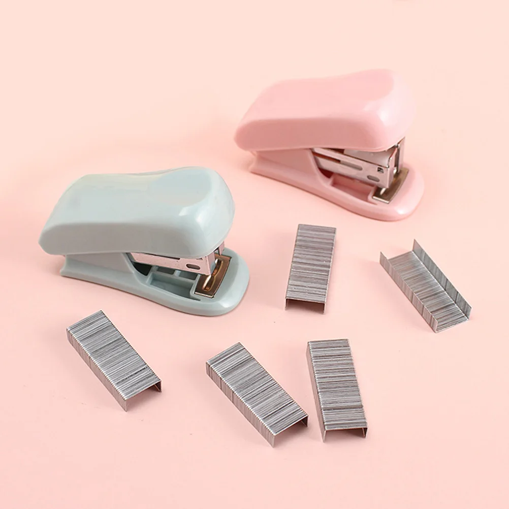 Stapler Mini Genggam Alat Tulis Kantor Meja Kompak Perlengkapan Sekolah ...