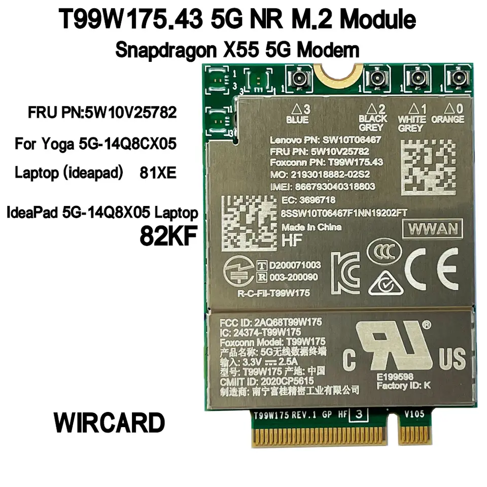 5G Nr M.2 Card X55 Modem For Yoga 5G Laptop