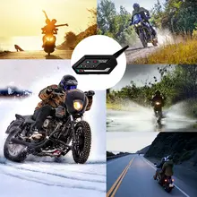 GEARELEC Motorcycle Helmet Intercom Bluetooth Headset 2 Riders 1000M BT ...