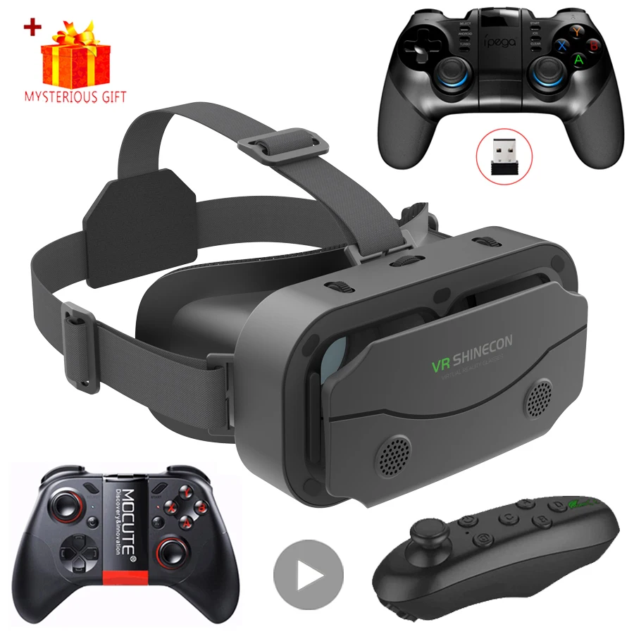 3D Virtual Reality VR Glasses Headset Devices Helmet Lenses Goggles ...
