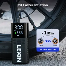 High-Quality Lexin P4 Motorcycle Tire Air Pump, 150 Psi, Smart ...