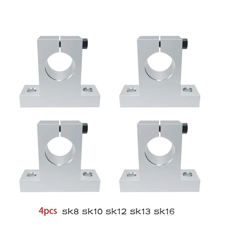 4pcs/lot SK8 SK10 SK12 SK13 SK16 8mm 10mm 12mm 16mm linear bearing rail ...