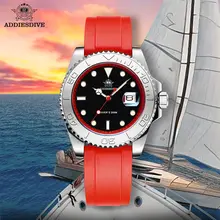 Addiesdive Rotatable Bezel Diving Watch, 41Mm Quartz Stainless Steel ...