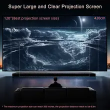 Touyinger Q11 LED Projector 28000 Lumens Full HD. Q11W Android Support 4K Projector Home Theater ...