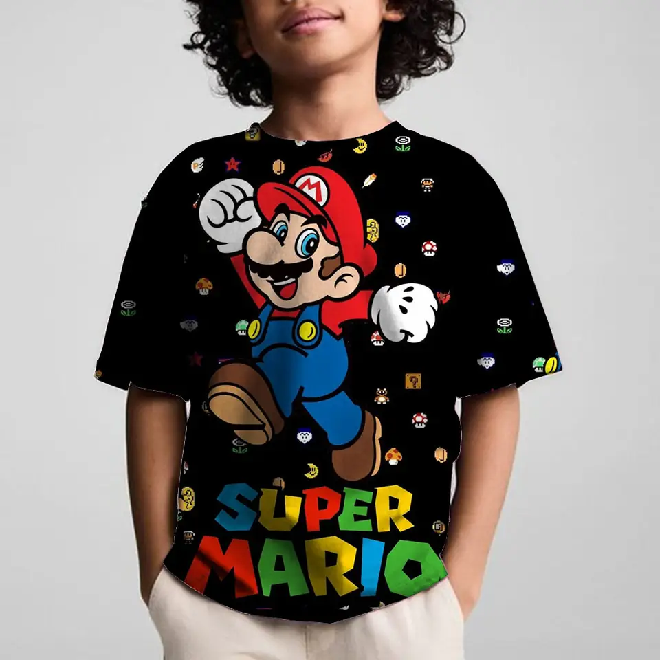 New Anime Super Mario T-Shirt | Summer Fashion Unisex Tops