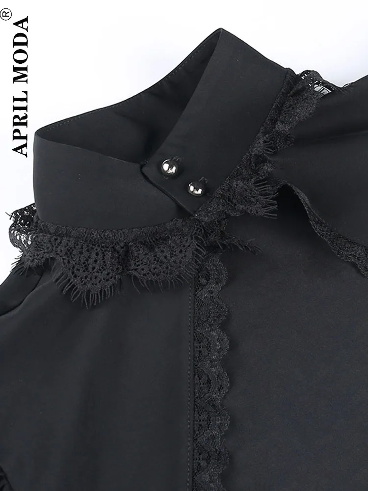 Lace Gothic Black Short Steampunk Crop Jacket Kawaii Vintage Gorgeous ...