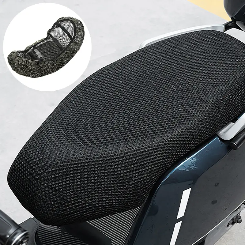 Summer Cool Breathable Motorcycle Seat Cover Universal Motorcross ...