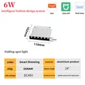 New White Tuya Smart LED Track Light Embedded Masterless Lighting lamp ...