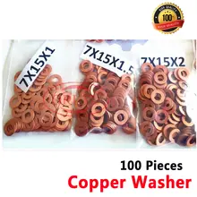 ORLTL 100PCS Common Rail DEISEL Injector Washer F00VC17504 Shims Copper ...