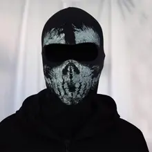 Mask Skull Ghost for Motorcycle Black Cosplay Costume Ghost Face War ...