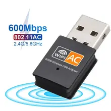 2 in 1 USB WiFi Bluetooth Adapter 600Mbps Dual Band 2.4G 5GHz USB Wi-Fi ...
