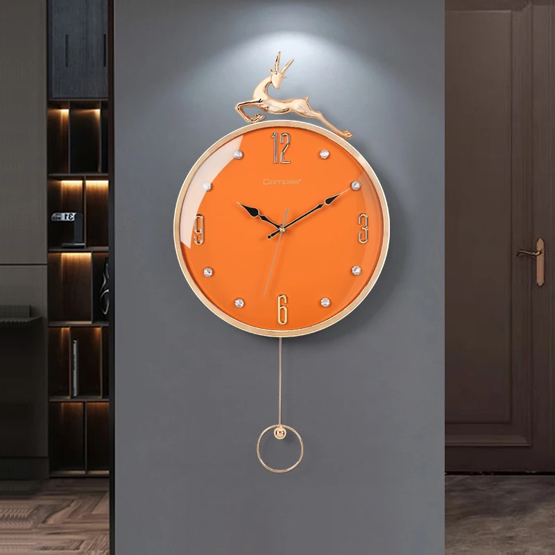 Creative Digital Clock Wall Big Size Luxury Interior Korean Modern ...