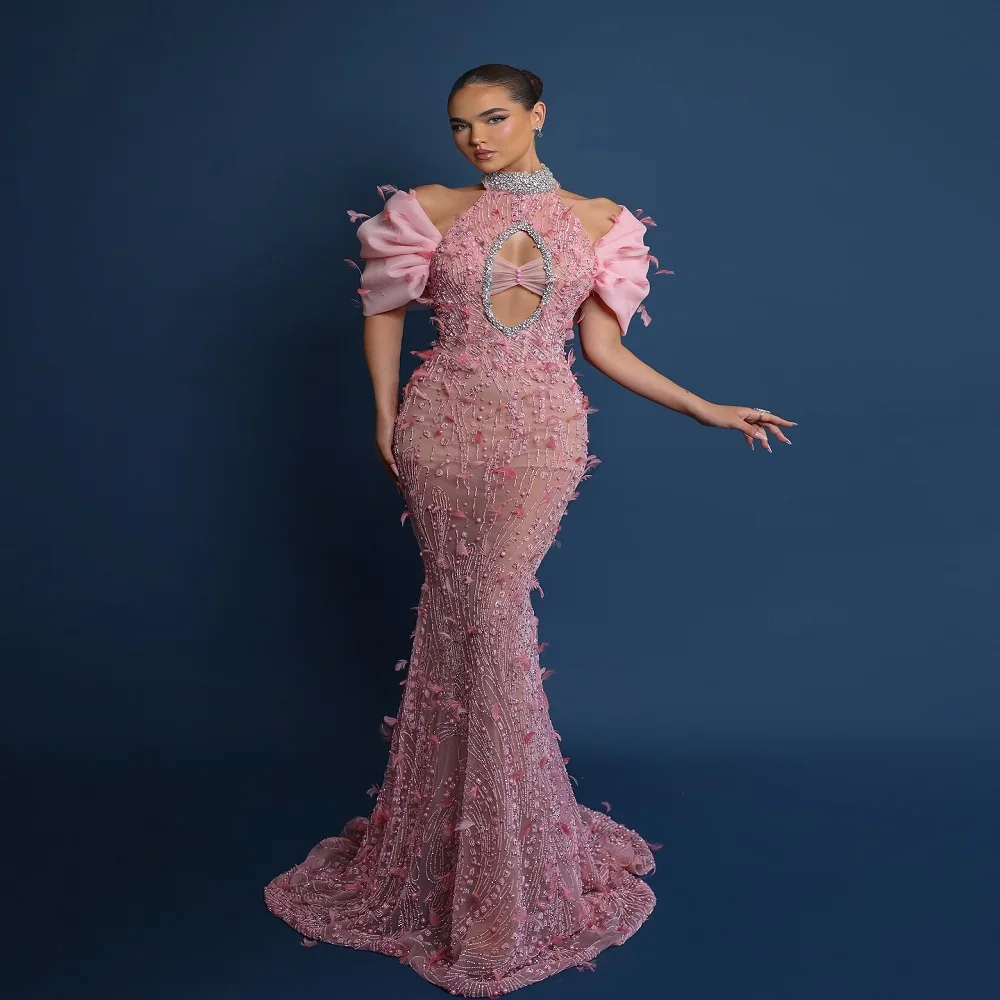 Robe longue paillettes rose col haut femme Le guide ultime pour choisir ...