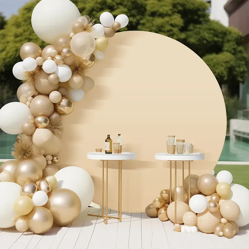 Round Backdrop Cover Portable Foldable Solid Color Photography ...